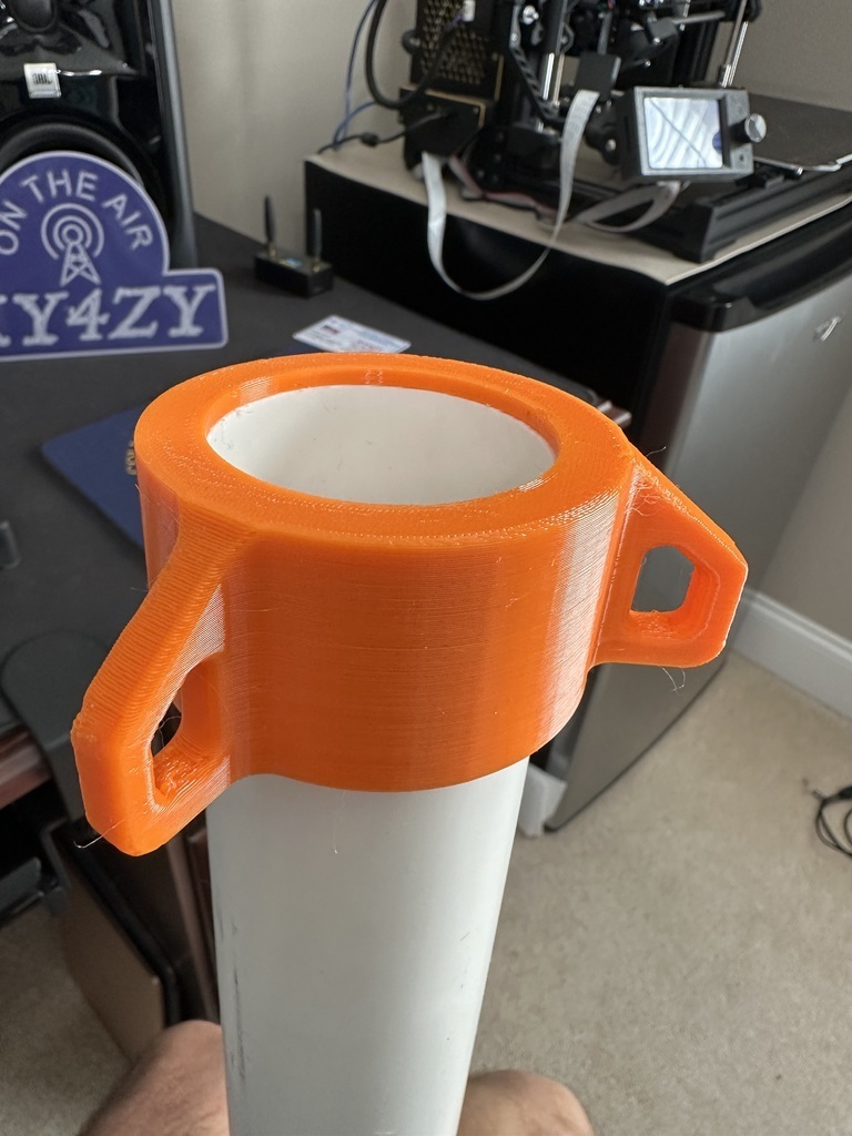 👔 HAM mast mount tie down for PVC pipe・Free 3D File for ・Cults