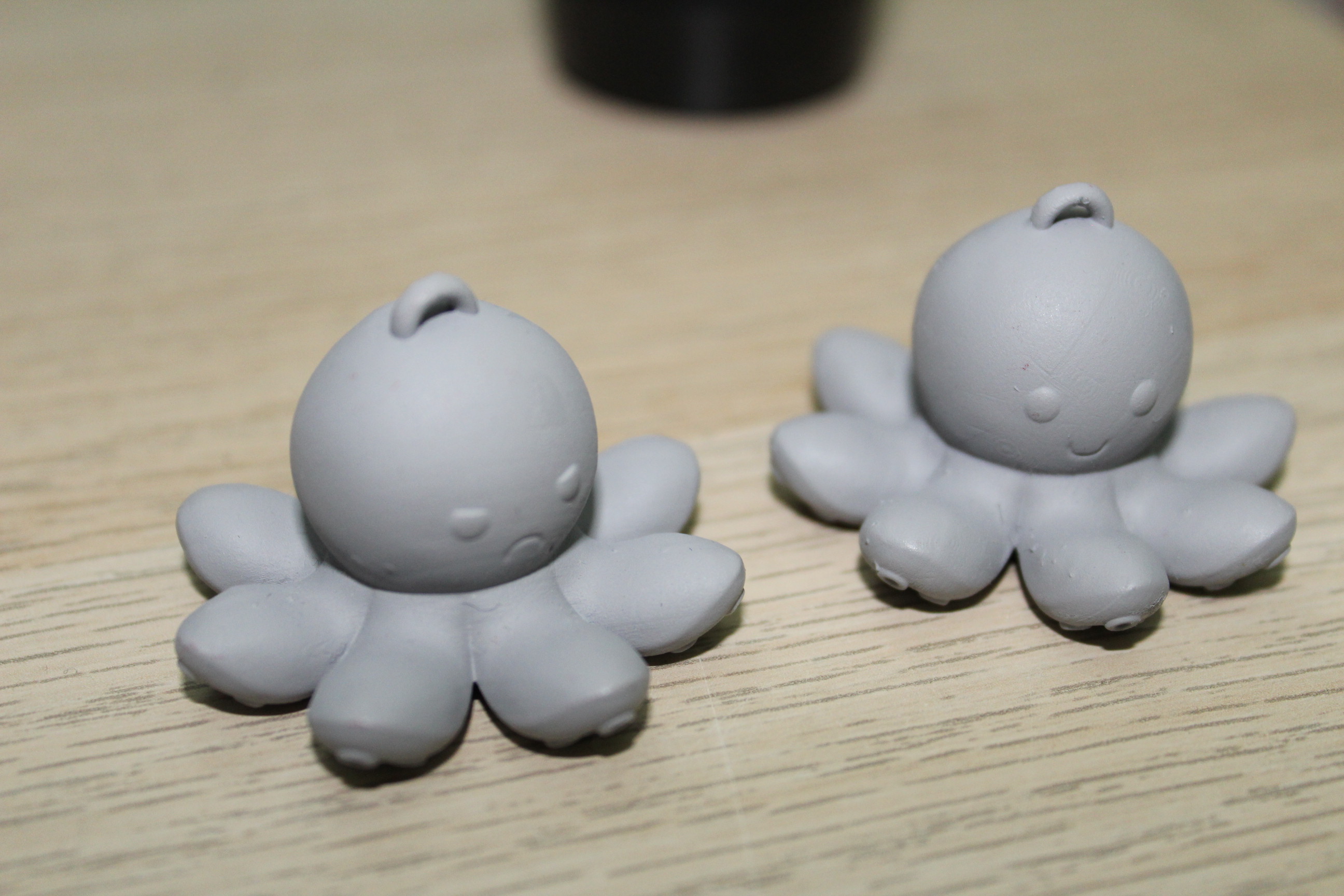 🔑 KEY RING OCTOPUS HAPPY ANGRY・ STL File for ・Cults