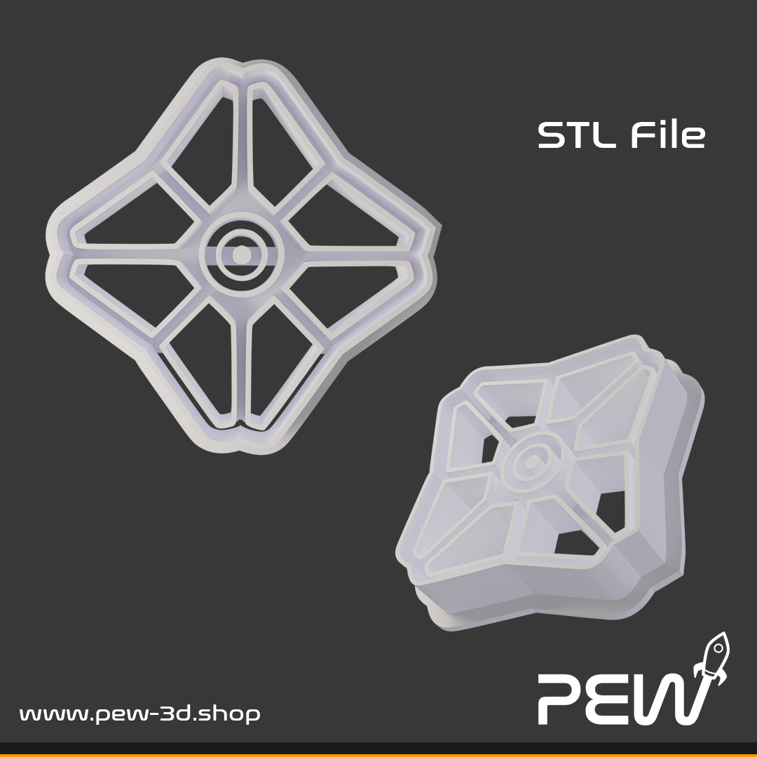 3D file Destiny Ghost - Cookie Cutter 👻 ・3D printable design to ...