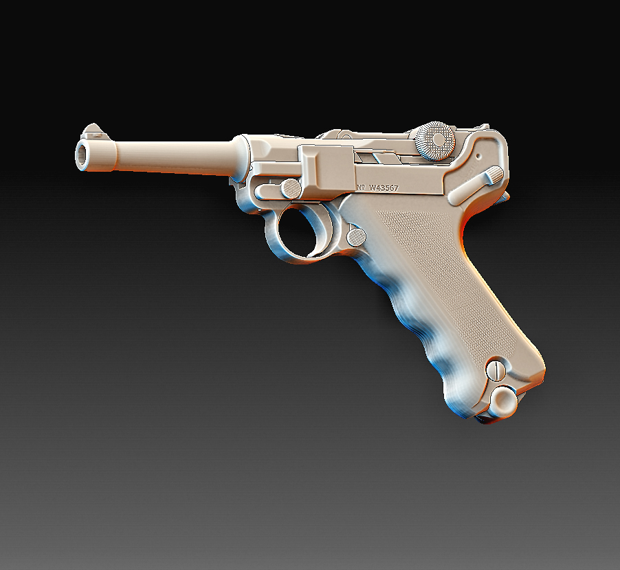 🔫 Luger P 08・Free STL File for ・Cults