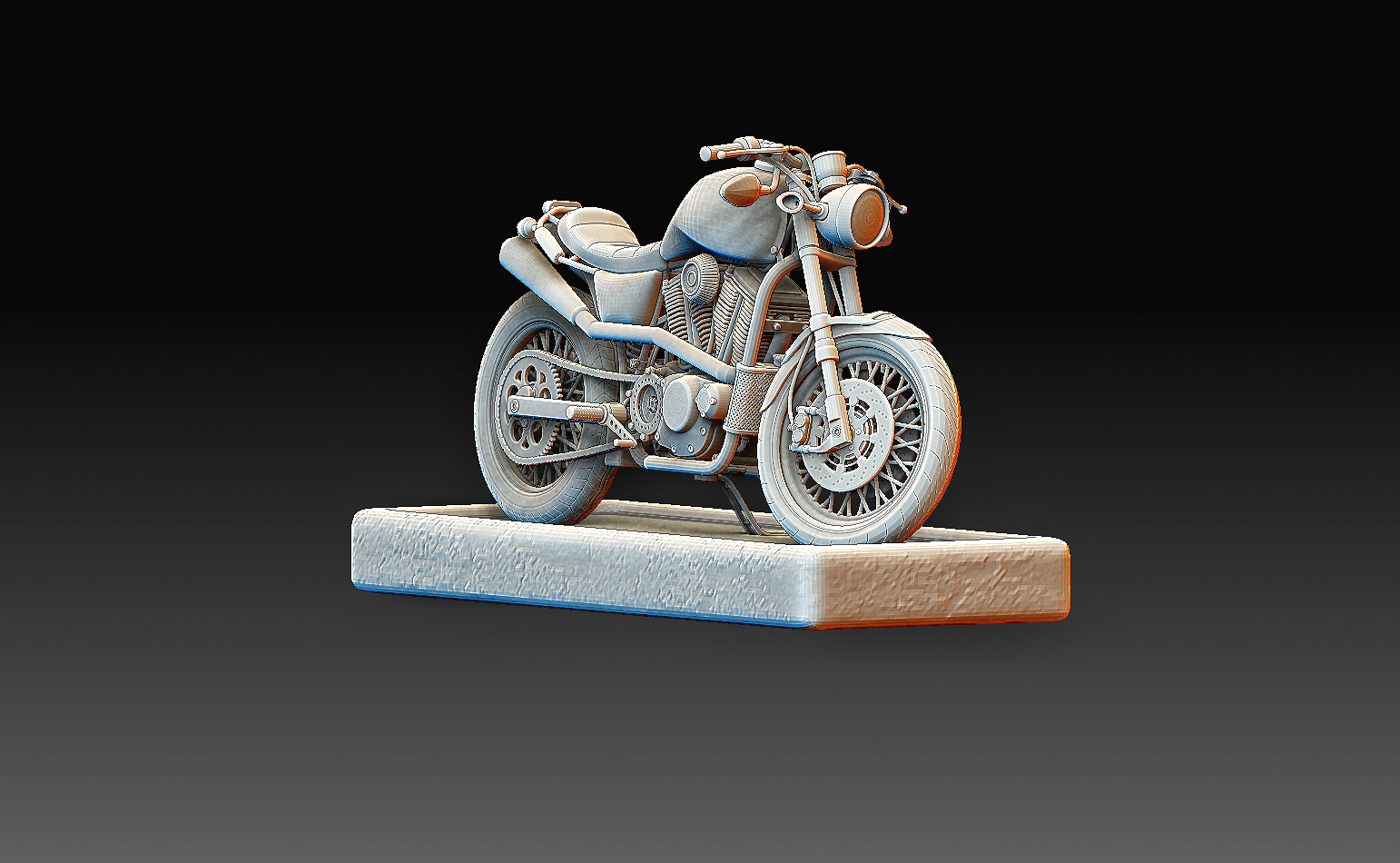 🏍️ Motorcycle・Free STL File for ・Cults