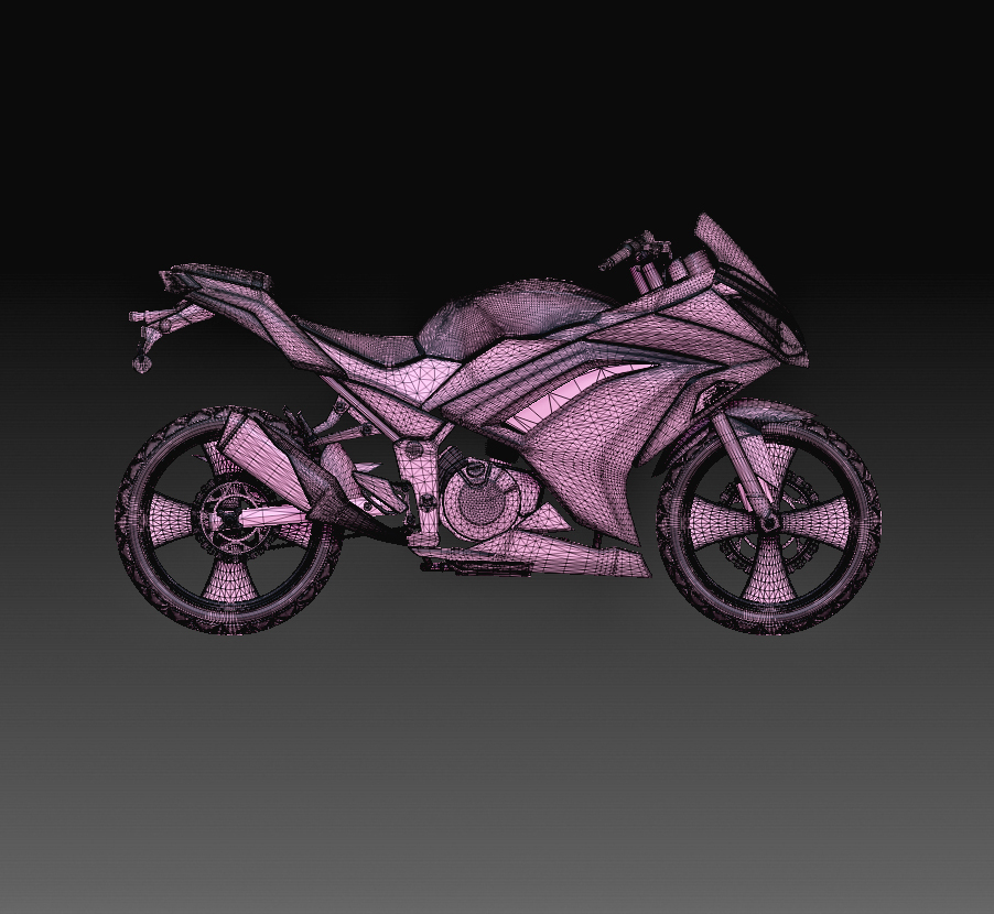 🏍️ Motorcycle 2・Free STL File for ・Cults