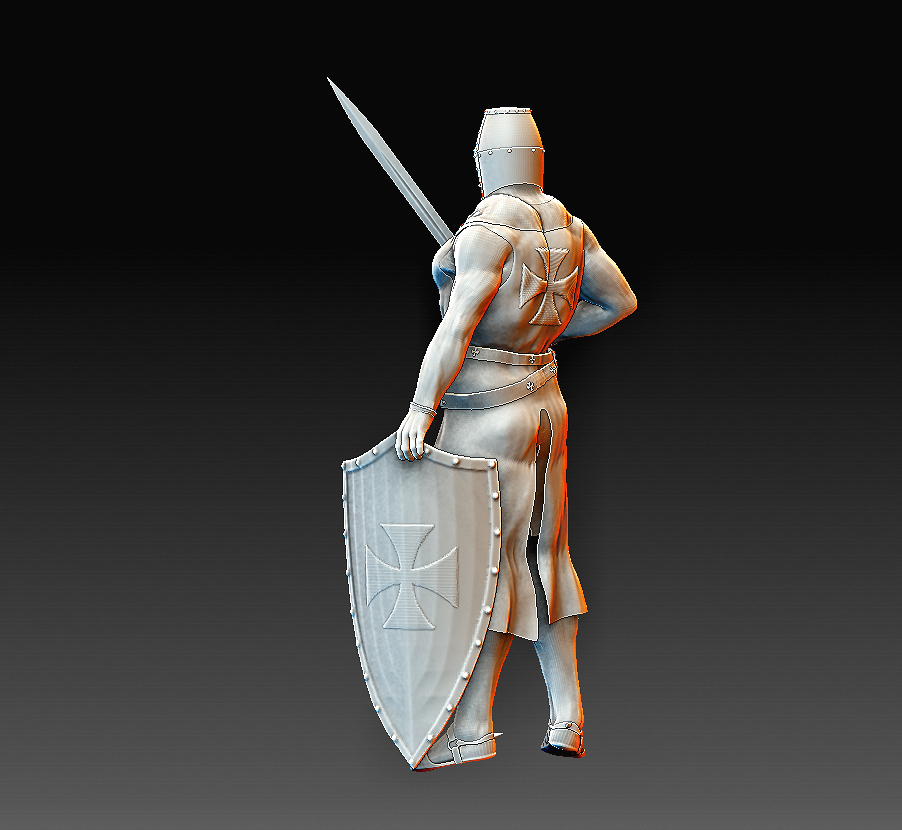 Archivo STL gratis Caballero templario 👫 (OBJ)・Objeto imprimible en 3D ...