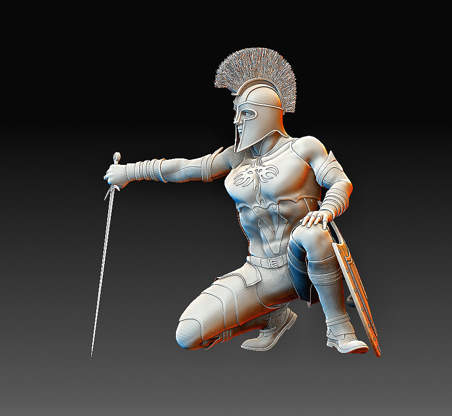Free STL file Gladiator 🎨 (OBJ)・3D printable design to download・Cults
