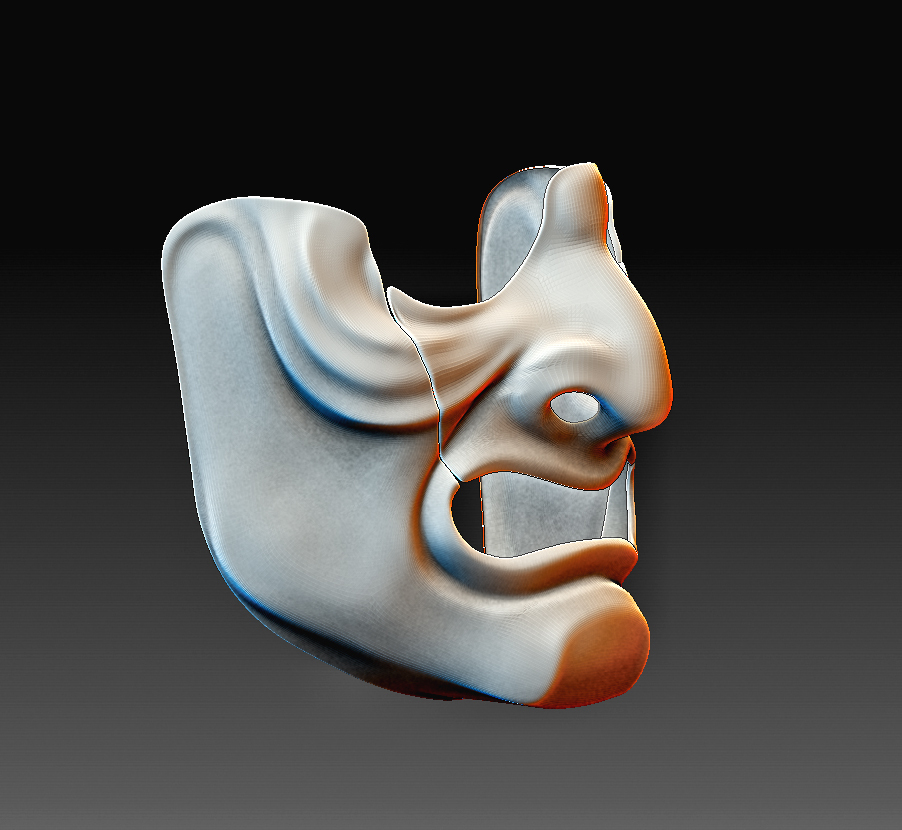 🎨 Shogun mask・Free STL File for ・Cults