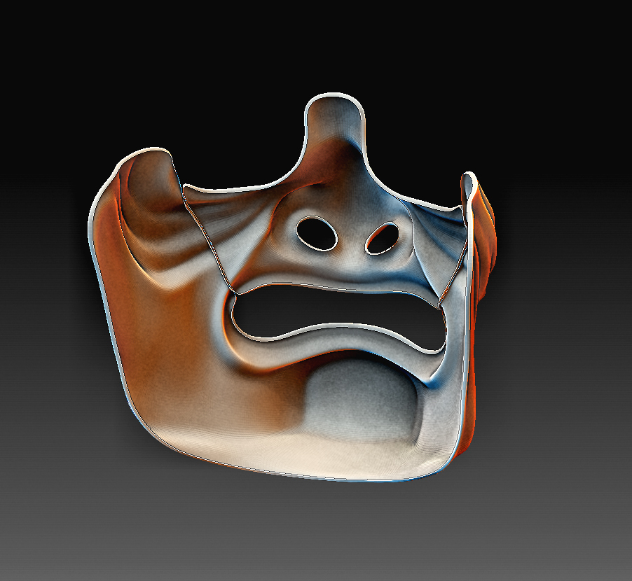 🎨 Shogun mask・Free STL File for ・Cults