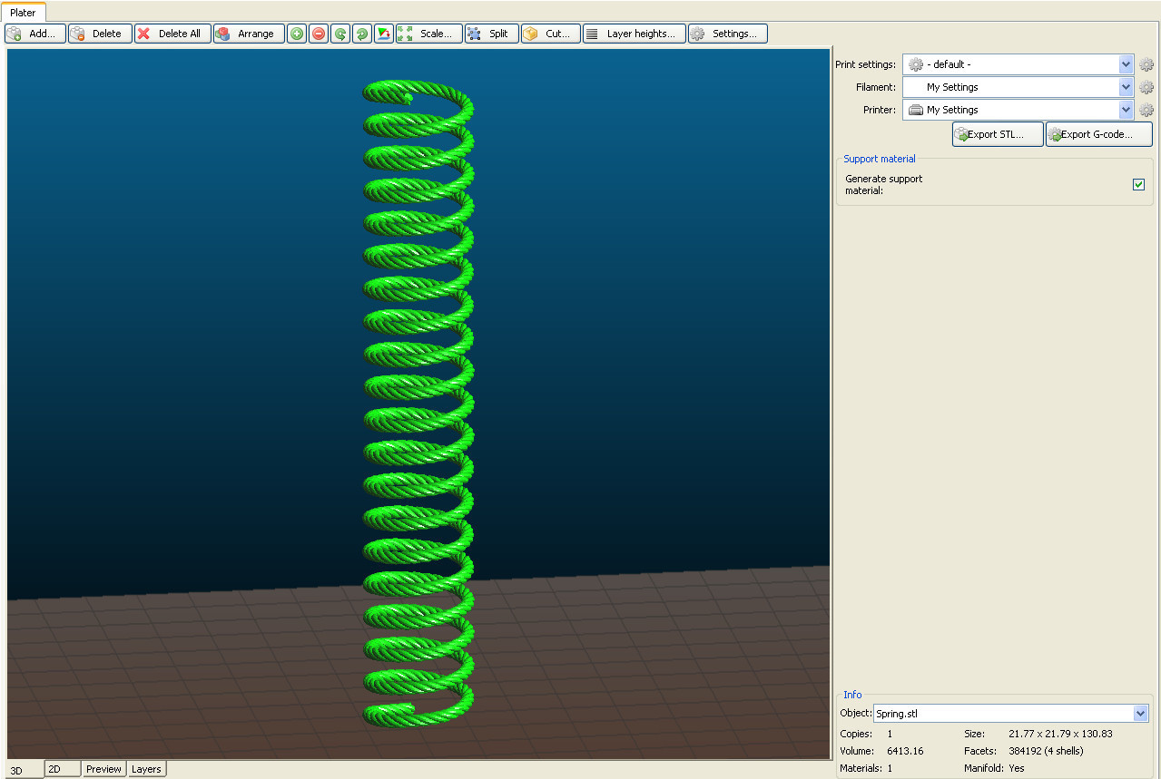 🎨 Spring・Free STL File for ・Cults