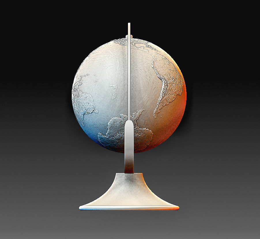 Free STL file Earth globe 2 🌍 (OBJ)・Model to download and 3D print・Cults