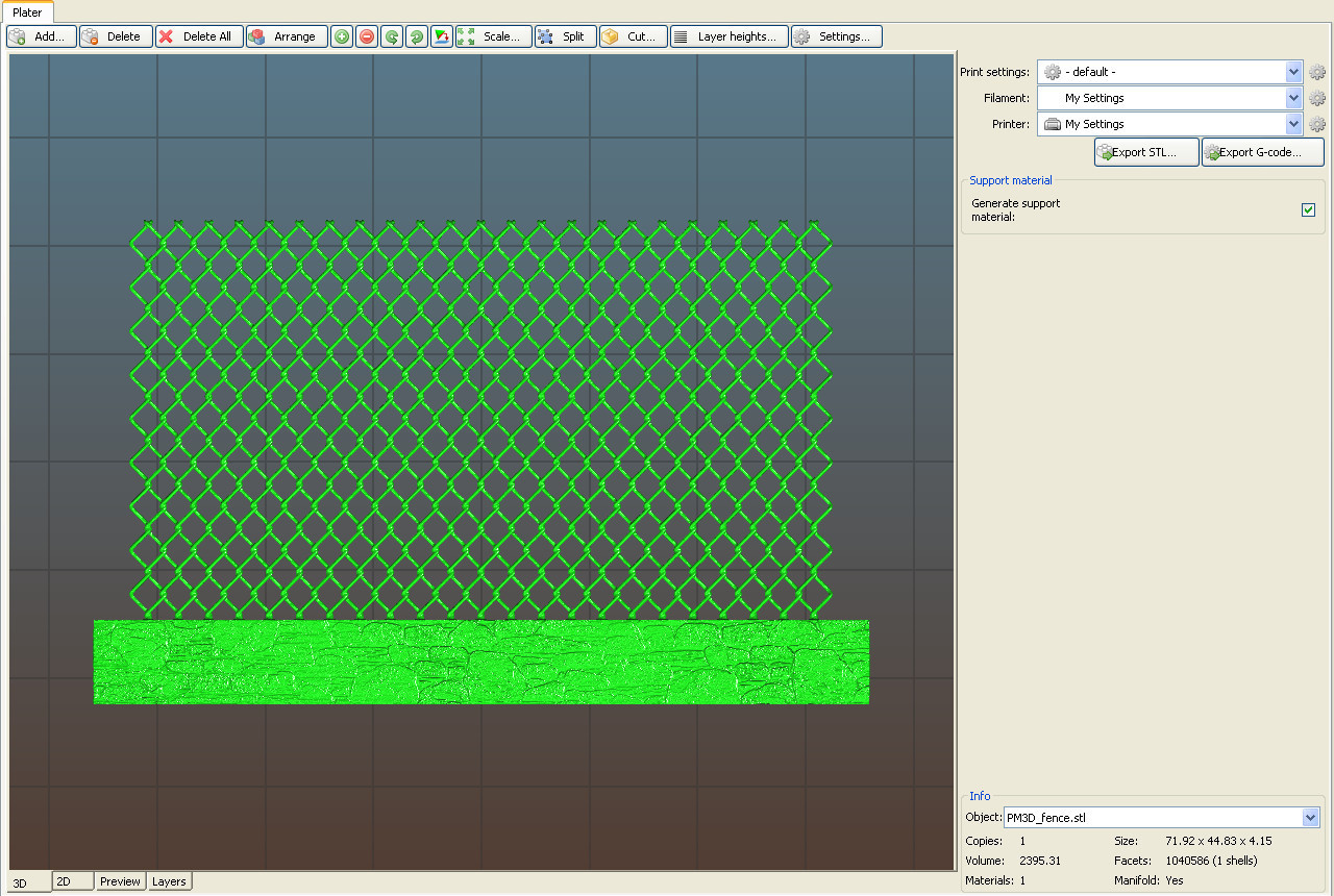 Free STL file Wall fence 🎨 (OBJ)・3D printable model to download・Cults
