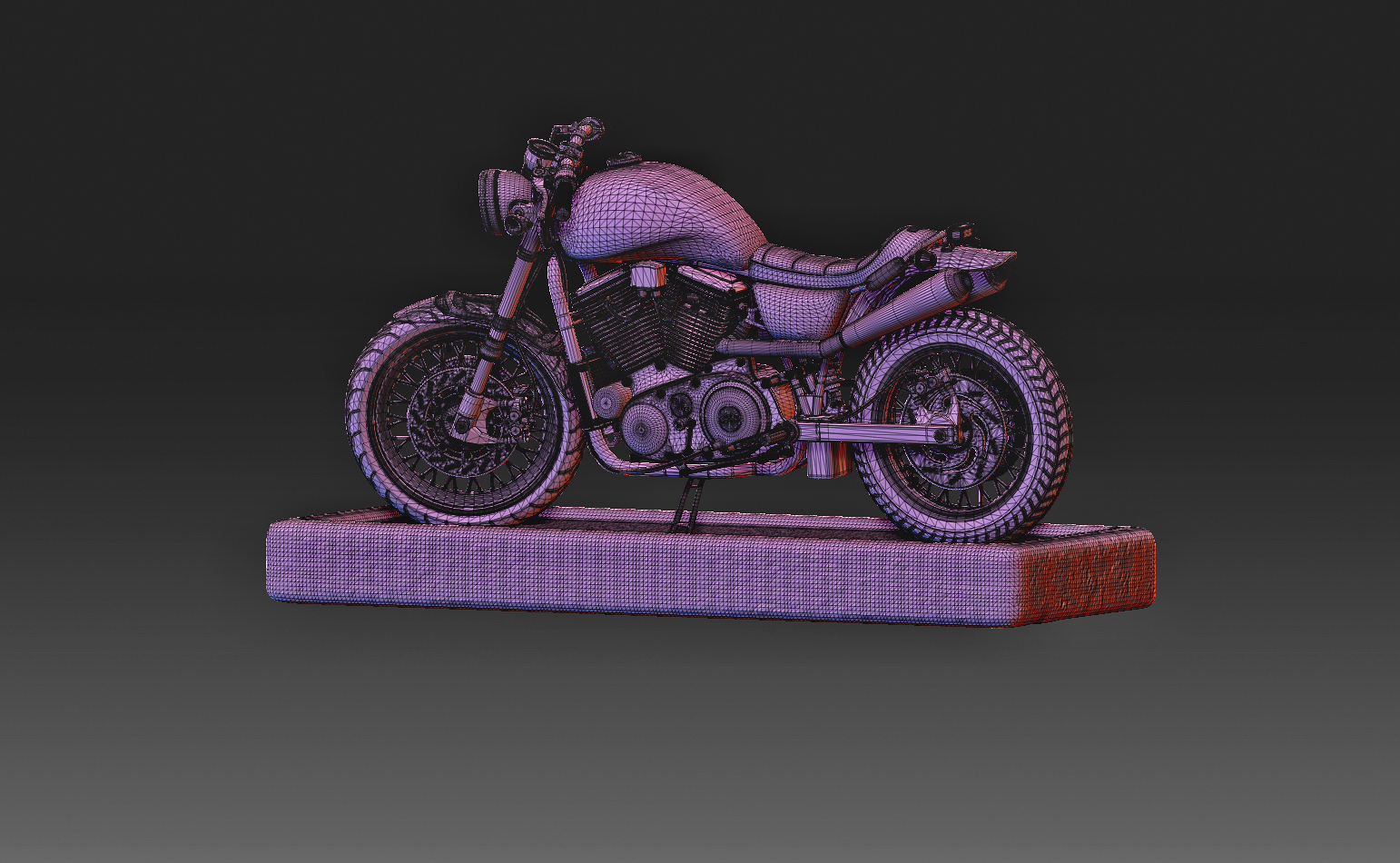 🏍️ Motorcycle・Free STL File for ・Cults