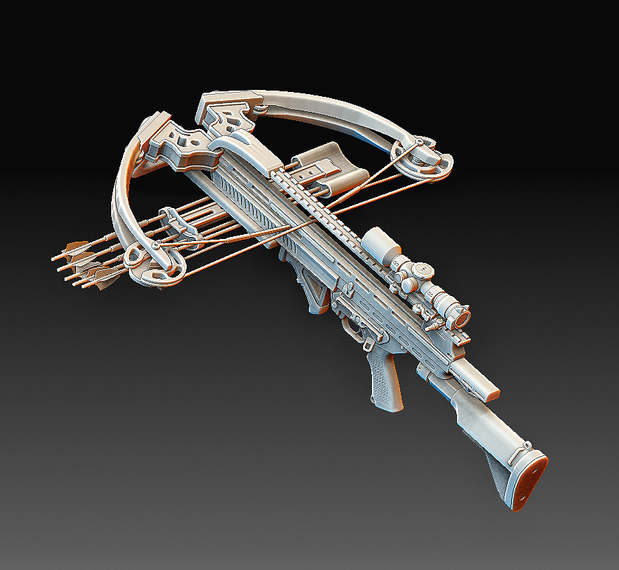 🔫 Crossbow・Free STL File for ・Cults