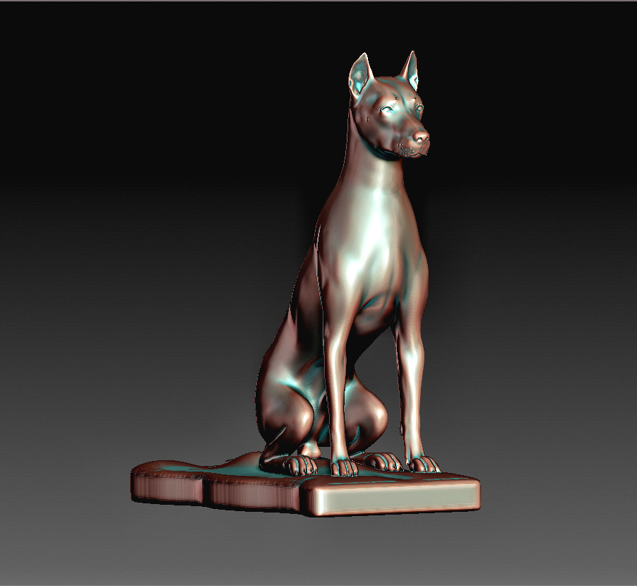 Free STL file Dog Doberman statue 🐕 (OBJ)・3D print design to download・Cults