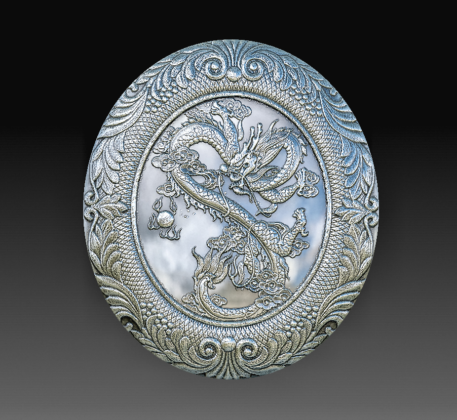 🐉 Dragon medalion・Free STL File for ・Cults