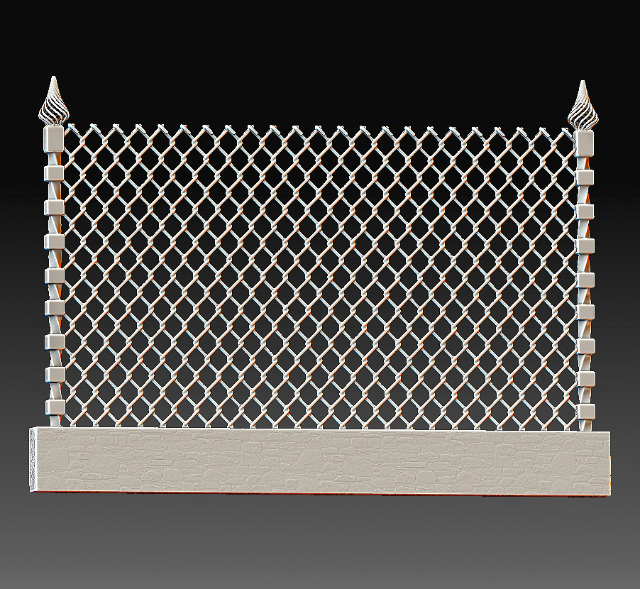 Free STL file Wall fence 🎨 (OBJ)・3D printable model to download・Cults