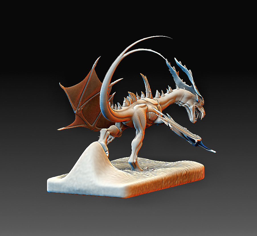 Free STL file Hell Dragon 🐉 (OBJ)・3D printing template to download・Cults