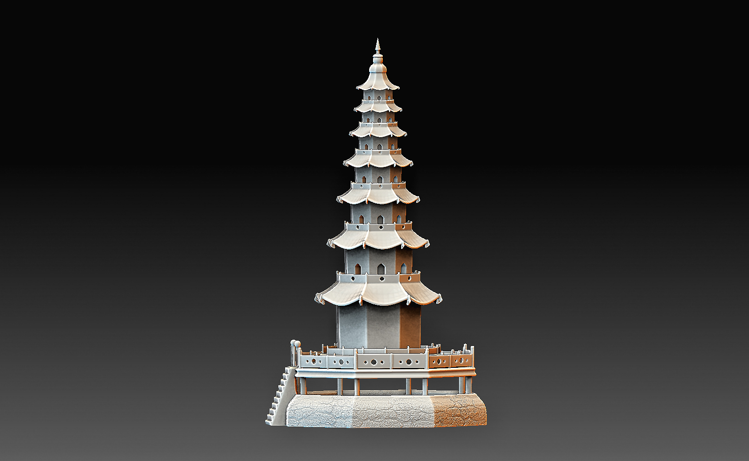 Free STL file Japan tower 🇯🇵 (OBJ)・3D printer model to download・Cults