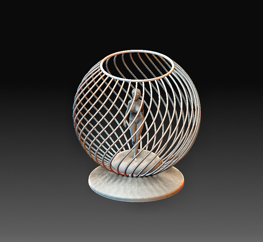 Archivo STL gratuito Esfera decorativa 🎨・Design para impresora 3D para ...