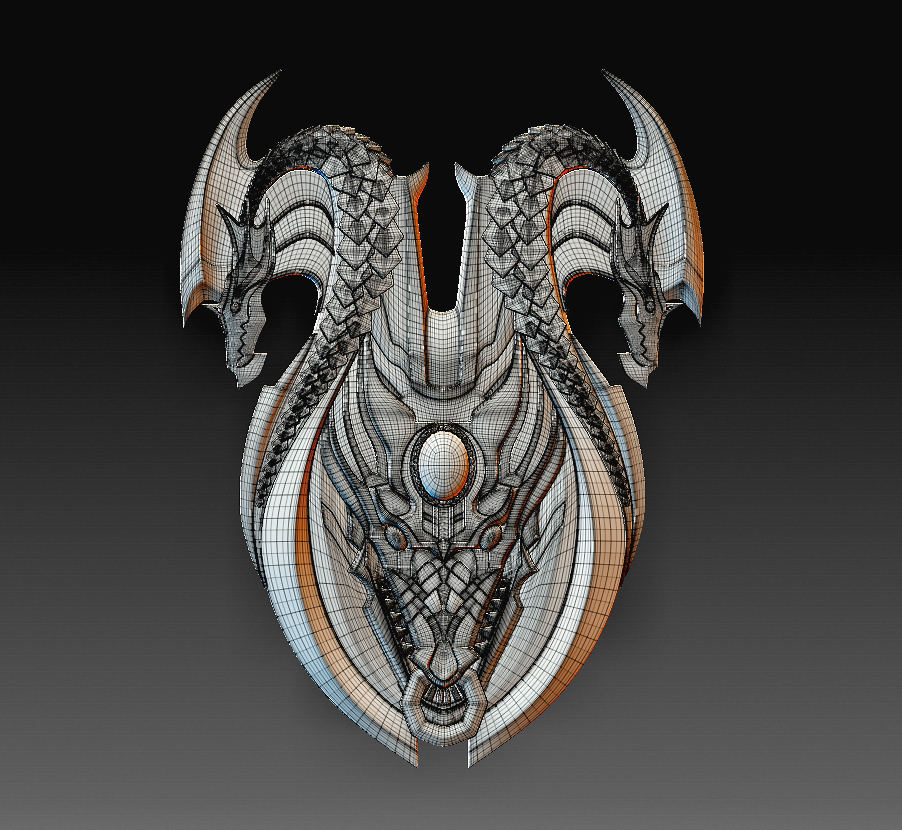 🐉 Dragon shield・Free STL File for ・Cults