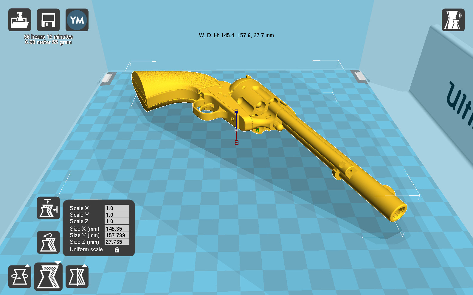 Free STL file Colt SA M1873 🔫 (OBJ)・3D print design to download・Cults