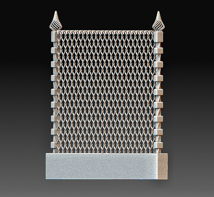 Free STL file Wall fence 🎨 (OBJ)・3D printable model to download・Cults