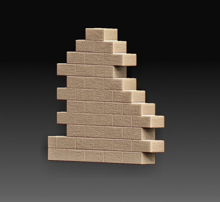 🧱 Brick wall・Free STL File for ・Cults