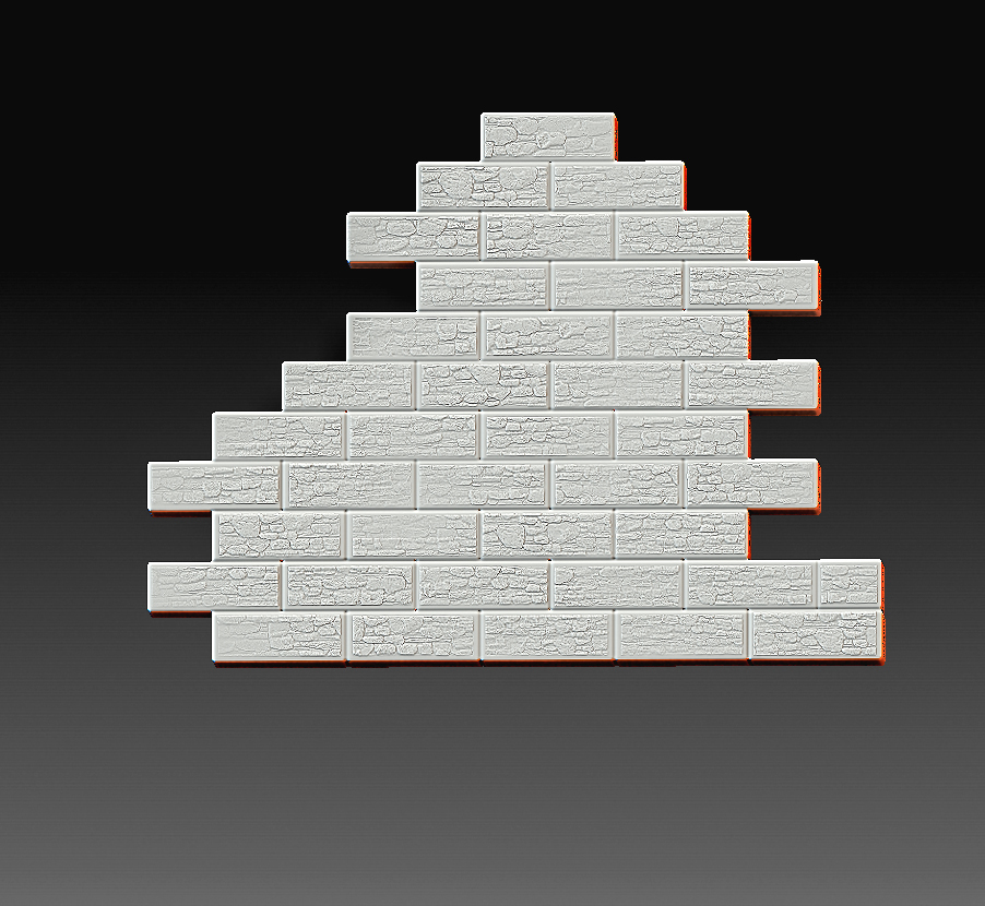 🧱 Brick wall・Free STL File for ・Cults