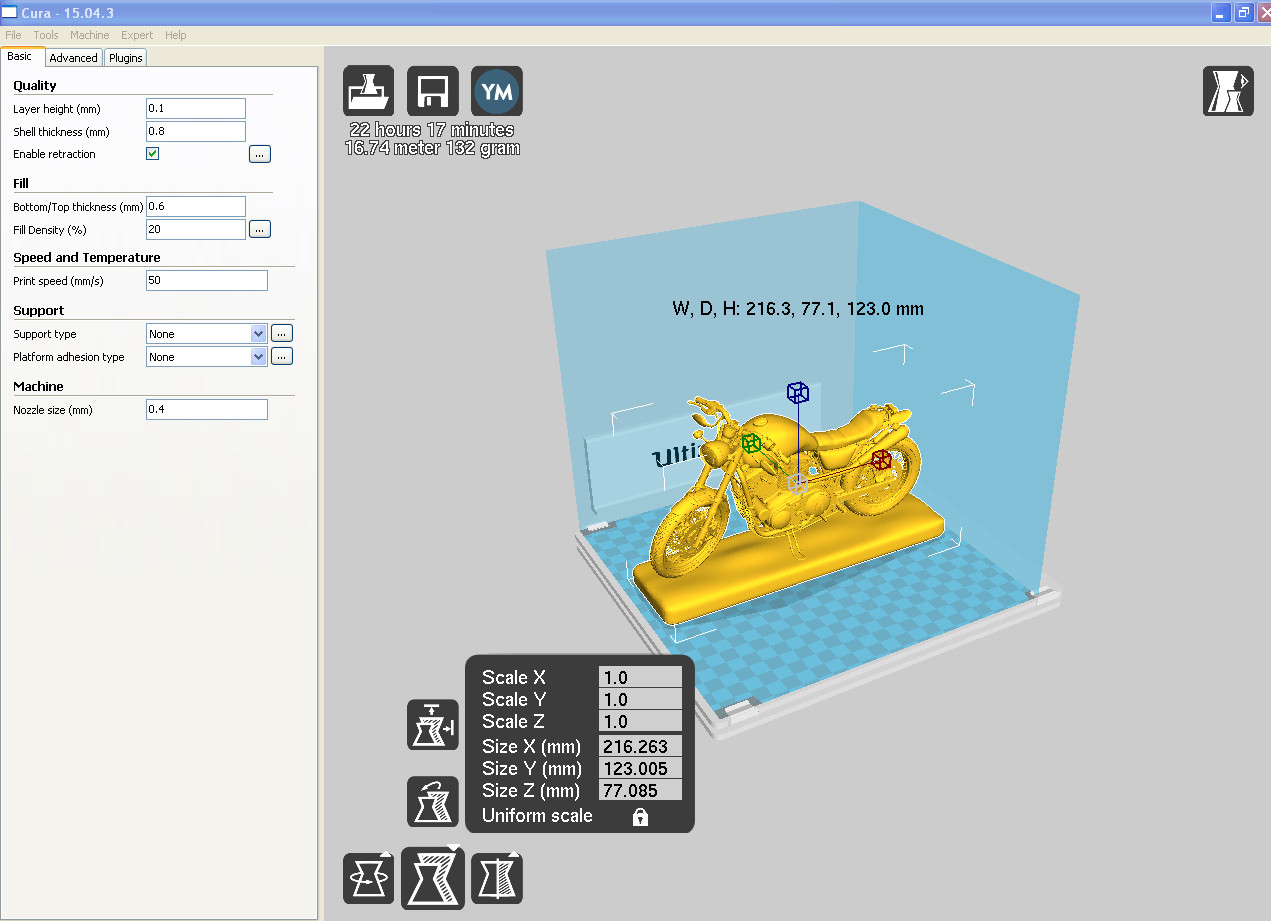 🏍️ Motorcycle・Free STL File for ・Cults