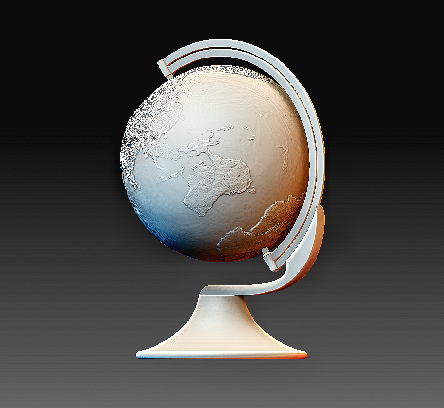 Free STL file Earth globe 2 🌍 (OBJ)・Model to download and 3D print・Cults