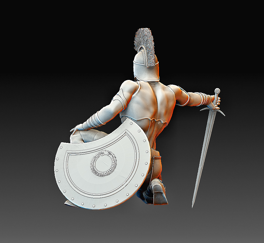 Free STL file Gladiator 🎨 (OBJ)・3D printable design to download・Cults