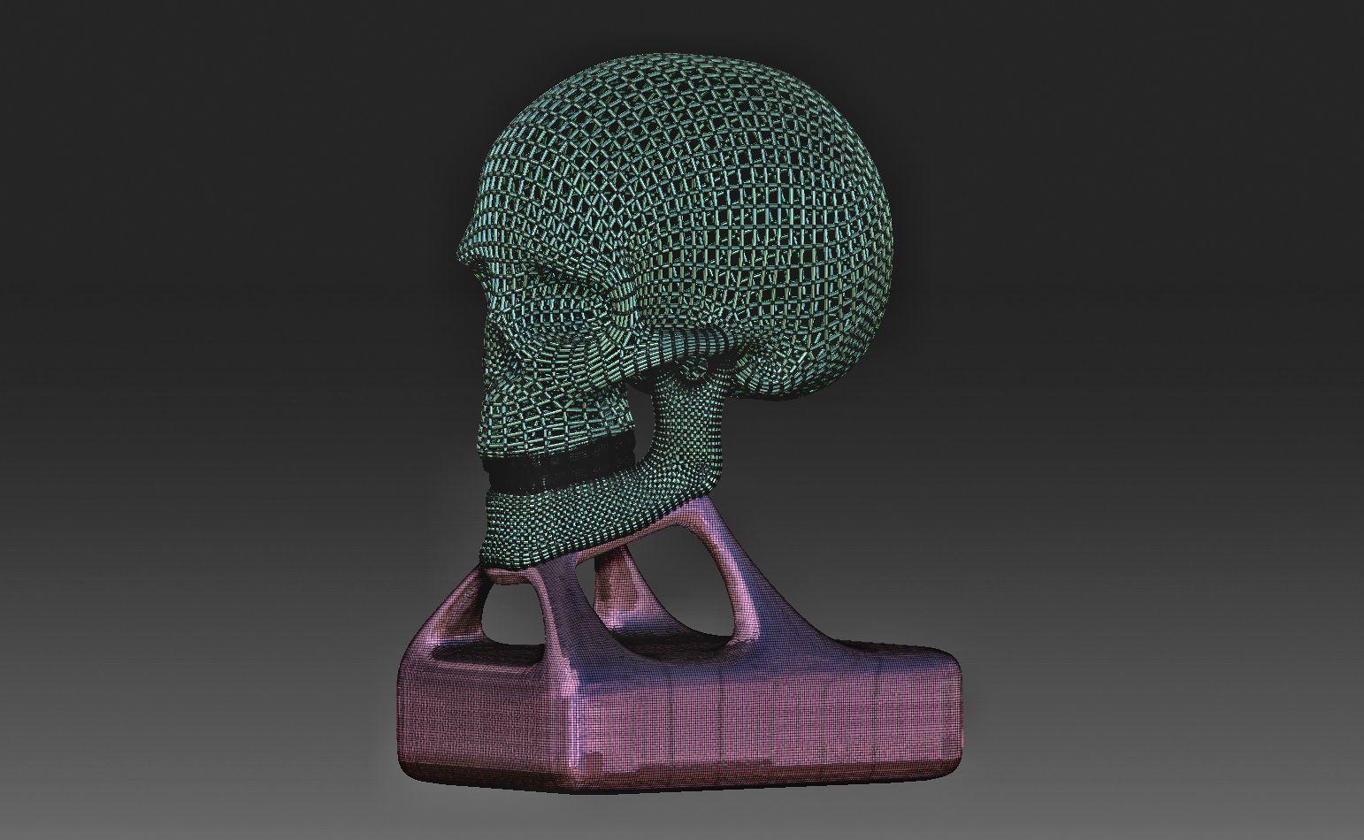 💀 Wire skull 2・Free STL File for ・Cults