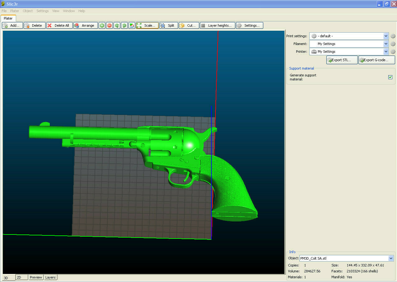 Free STL file Colt SA M1873 🔫 (OBJ)・3D print design to download・Cults
