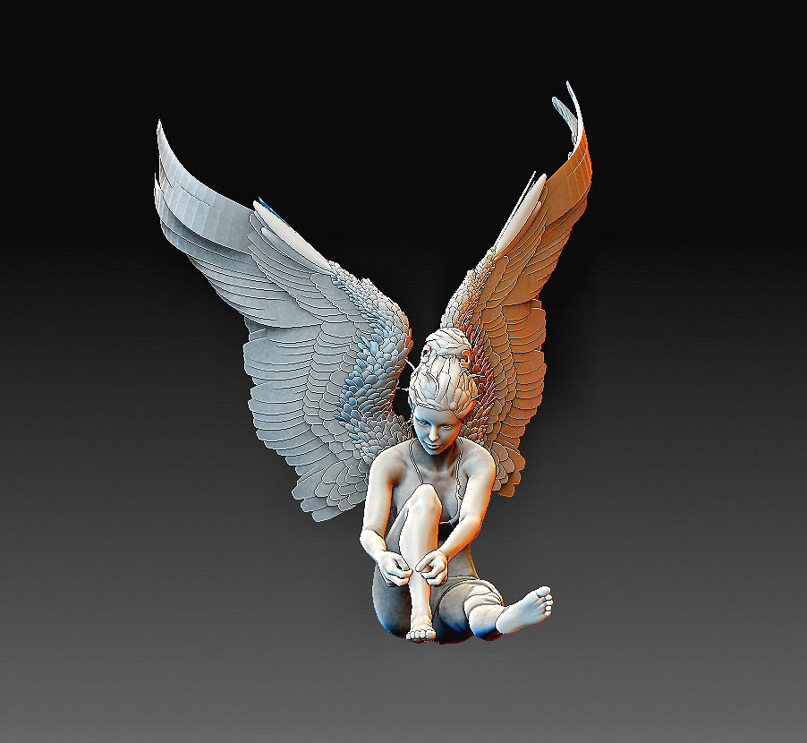 🧚 Fairy girl・Free STL File for ・Cults