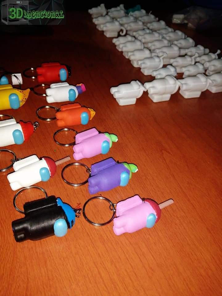 3D printable Pack 20 figures AMONG US(Figures and Keychain) / Pack 20 ...
