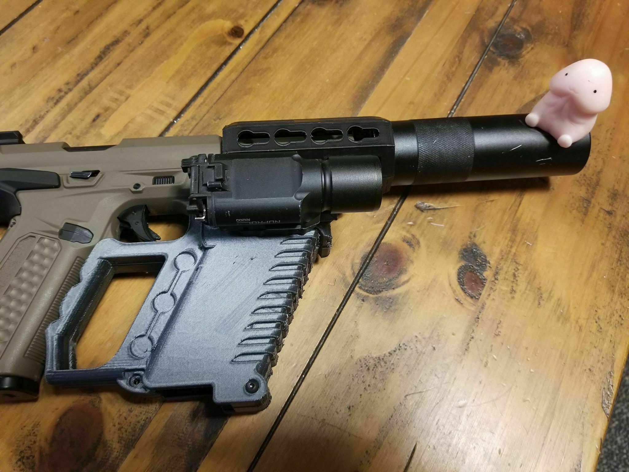 STL file Action Army AAP-01 100cm Keymod Style Rail 🎲 ・3D printable ...