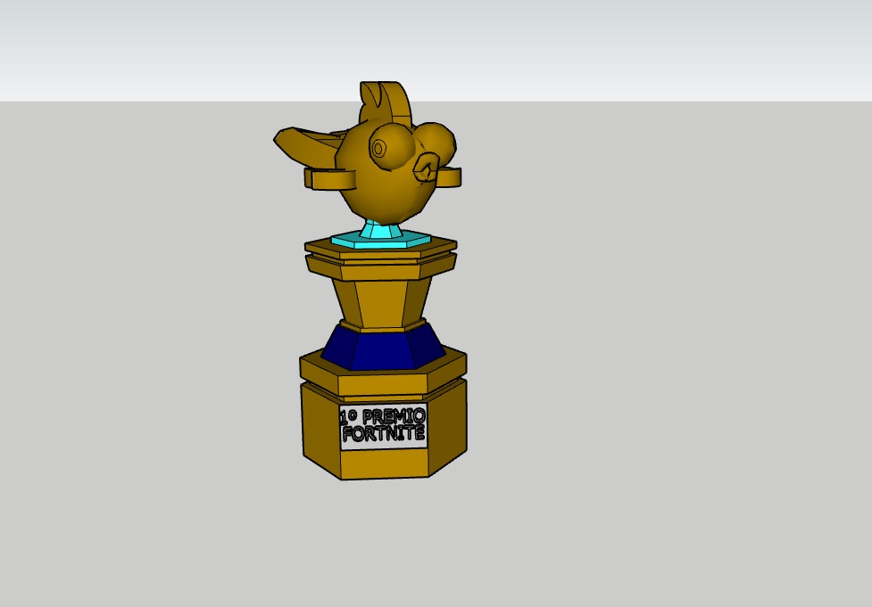 🏆 Fortnite- Goldfish trophy・ STL File for ・Cults