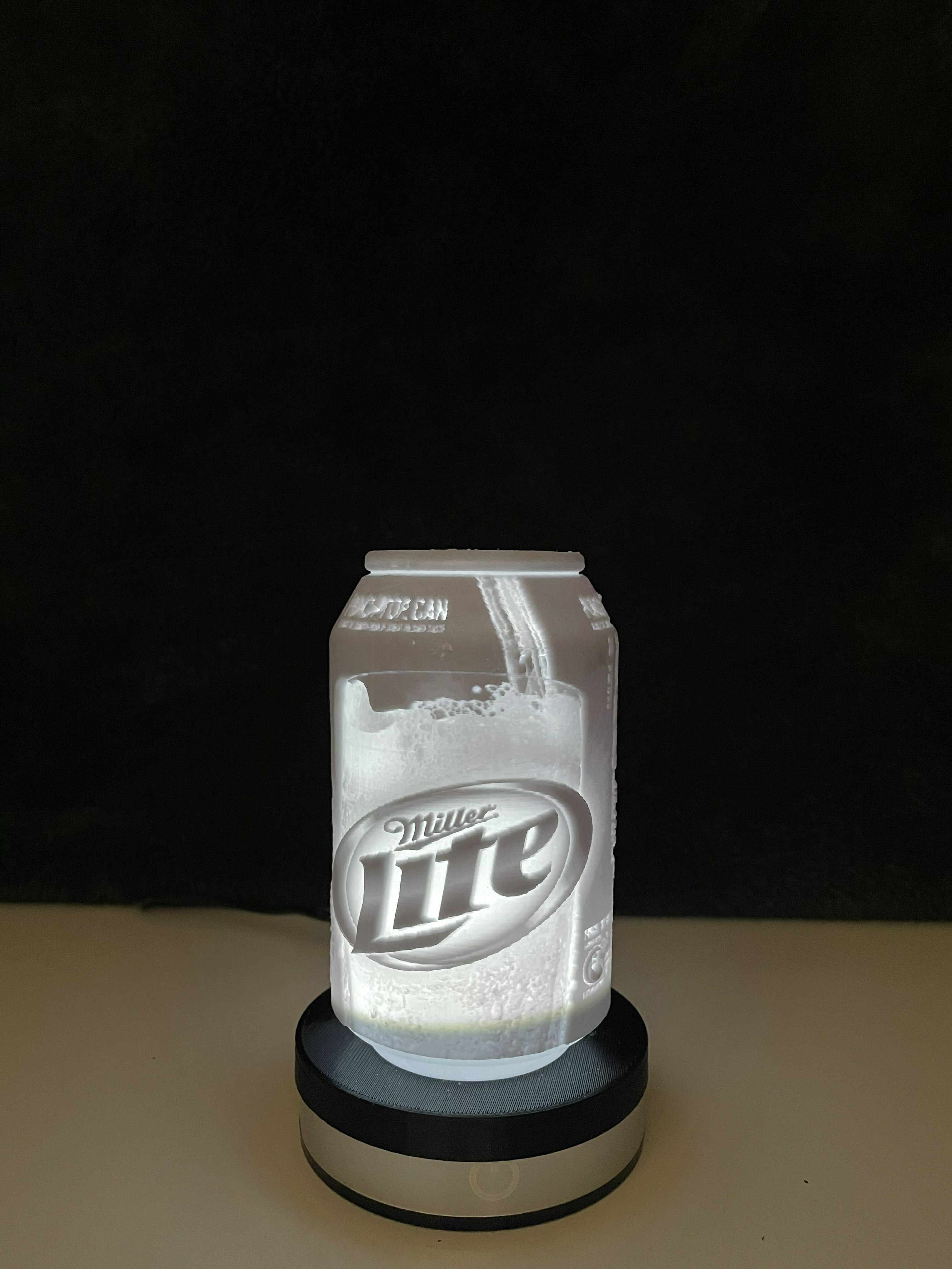 Fichier STL Boîte de conserve Miller lite Lithophane 👽 ・Modèle à ...