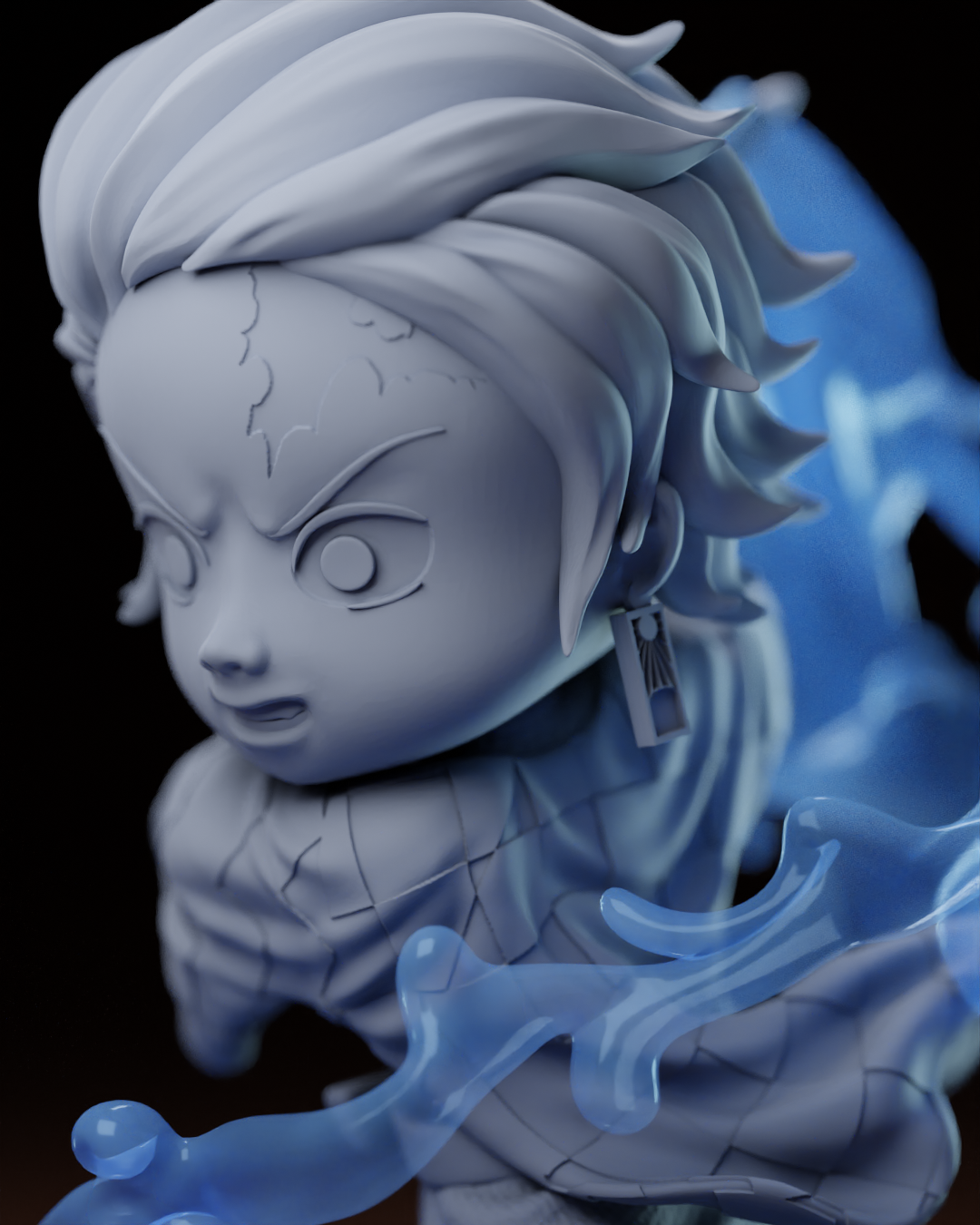 STL file TANJIRO KAMADO - KIMETSU NO YAIBA - DEMON SLAYER 💬 ・Template ...