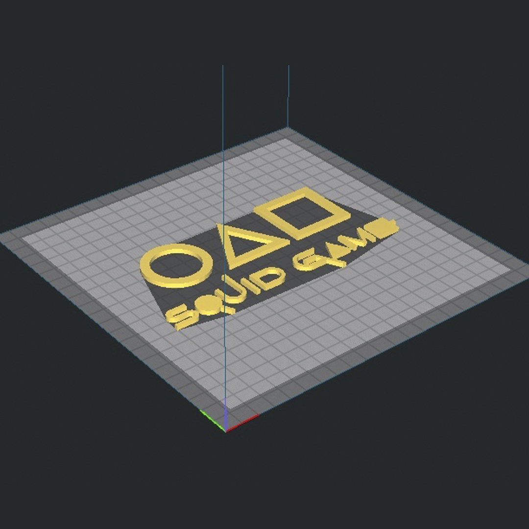 OBJ file Squid Game Logo (ideal resource for projects) 🦑 ・3D printable ...