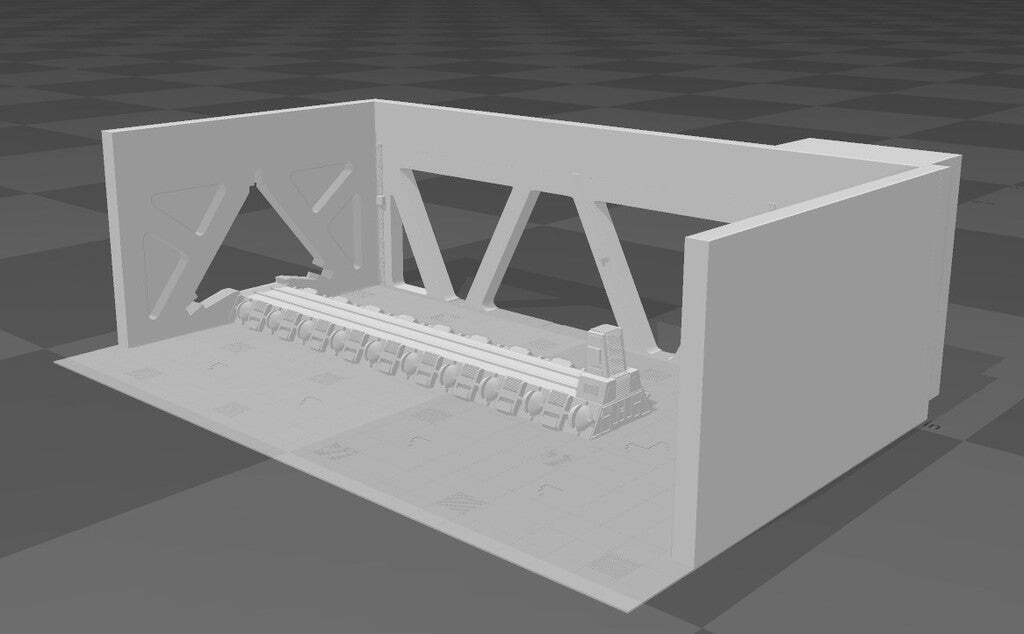 STL file Colonial Viper Launch Bay 1:32 Scale 🏛️ ・3D printing design to ...