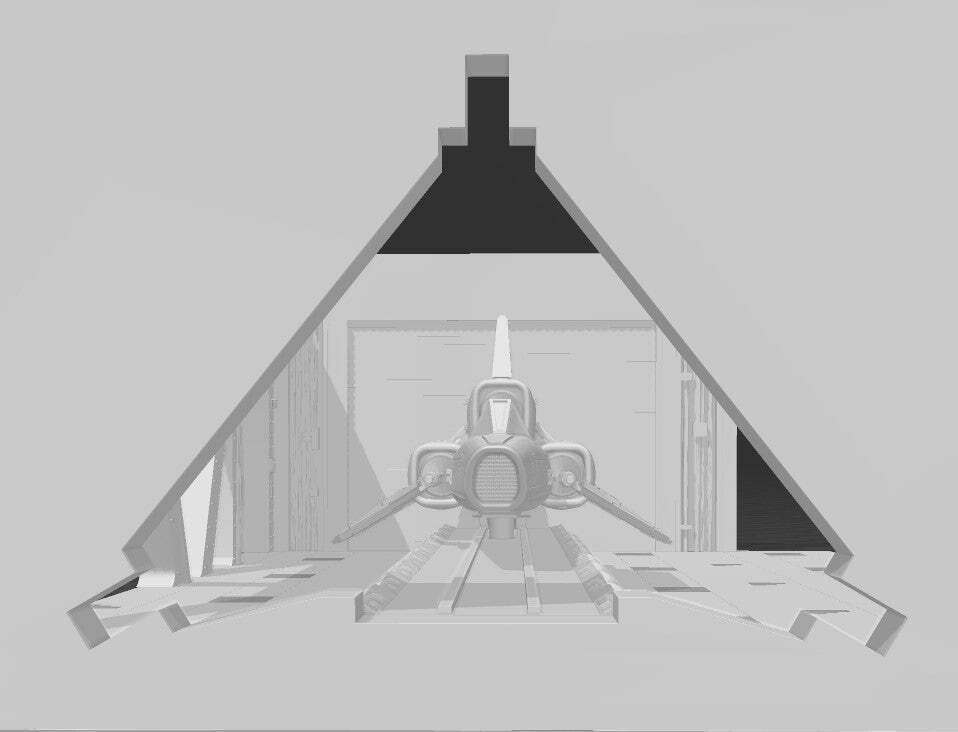 STL file Colonial Viper Launch Bay 1:32 Scale 🏛️ ・3D printing design to ...