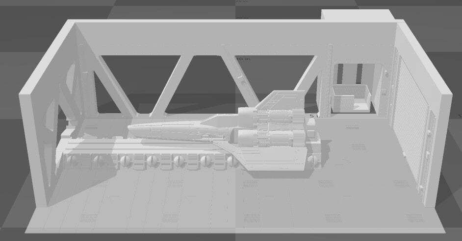 STL file Colonial Viper Launch Bay 1:32 Scale 🏛️ ・3D printing design to ...