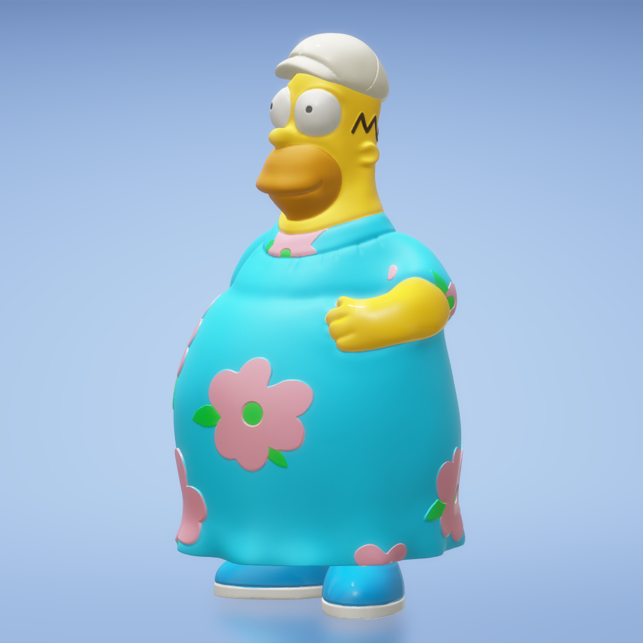 3D file King Size Homer 🤴 ・Model to download and 3D print・Cults