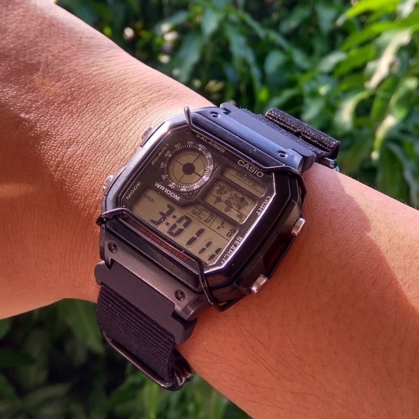 ⌚ Watch Strap Adapter for Casio General Standard 18mm to NATO Zulu 22mm ...