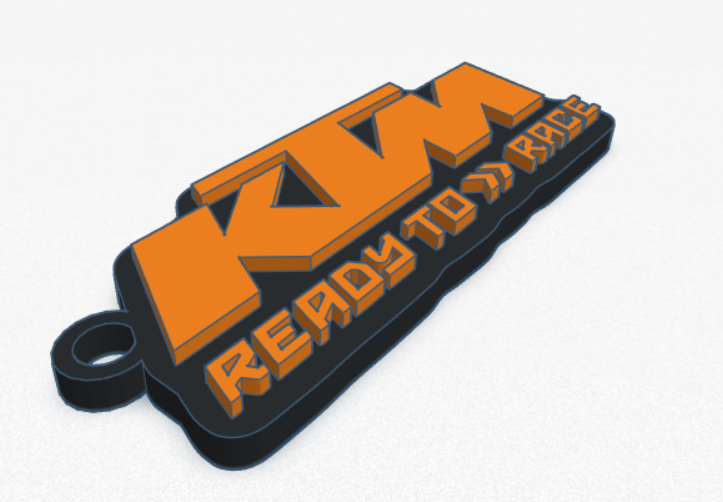 🔑 KTM key ring・Archivo STL para ・Cults