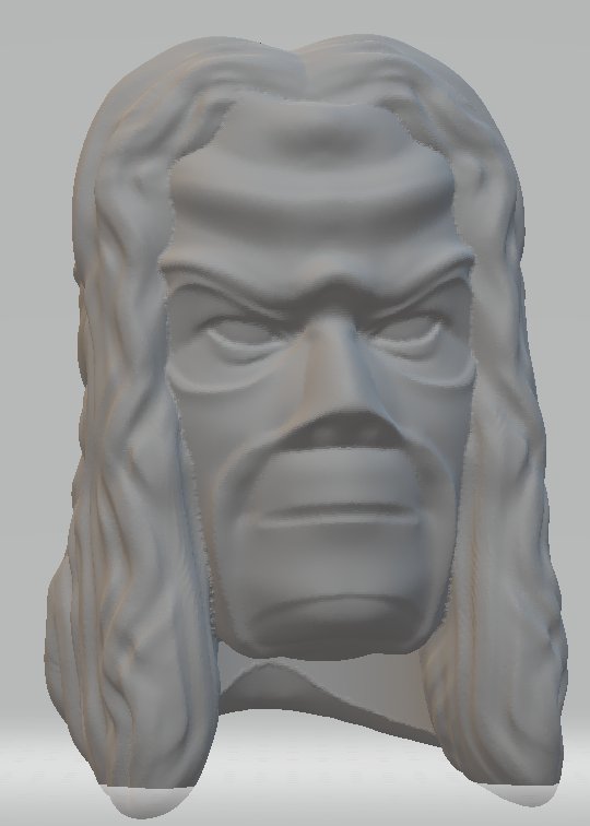 STL file WWE WRESTLER Kane HEAD SCULPT 3D MODEL CUSTOM PORTRAY ...