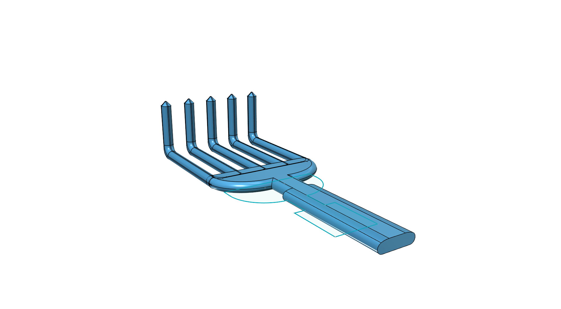 🍂 2-Tone Mini Garden Rake・Free STL File for ・Cults