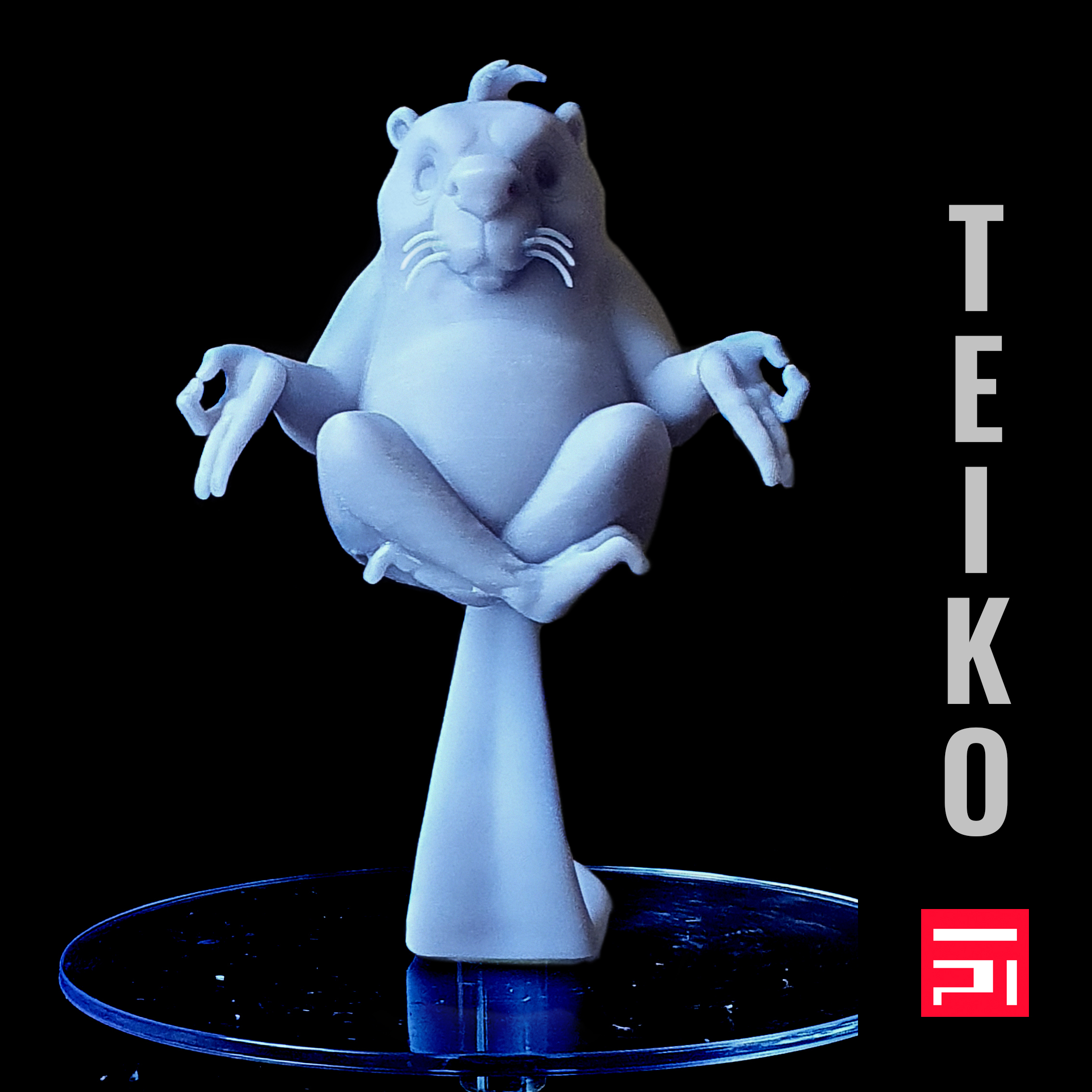 STL file Meditating Beaver 🦫 ・3D printable design to download・Cults