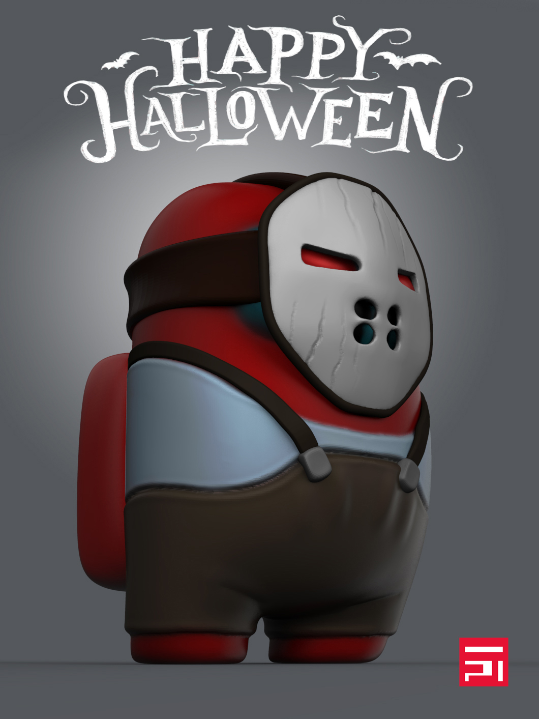 🎃 Among us Halloween Jason mask・ STL file for ・Cults