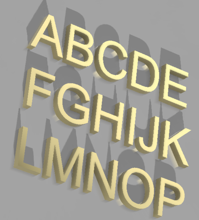 STL file APLHABETS A TO Z 🏫 ・3D printable model to download・Cults
