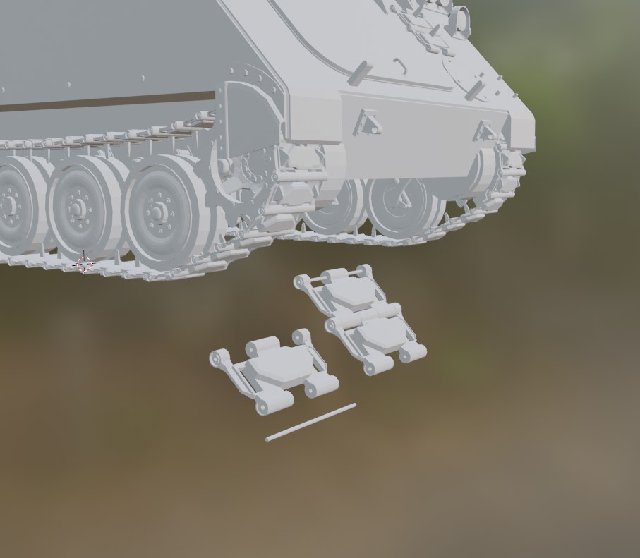 🪖 [RC Tank] Set of US T130E1 track and link for M113 APC 1/16・ STL File ...